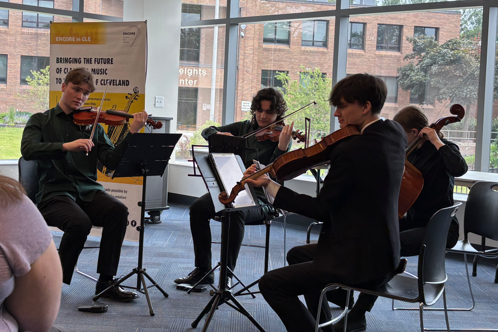 ENCORE in CLE connects string quartets with young kids in Garfield ...