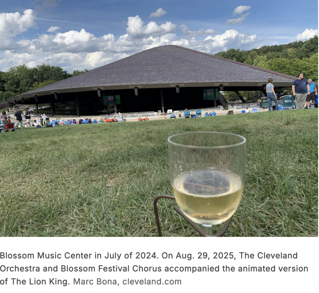The Cleveland Orchestra and Blossom Festival Chorus seamlessly mesh with The Lion King (Aug. 29 ...